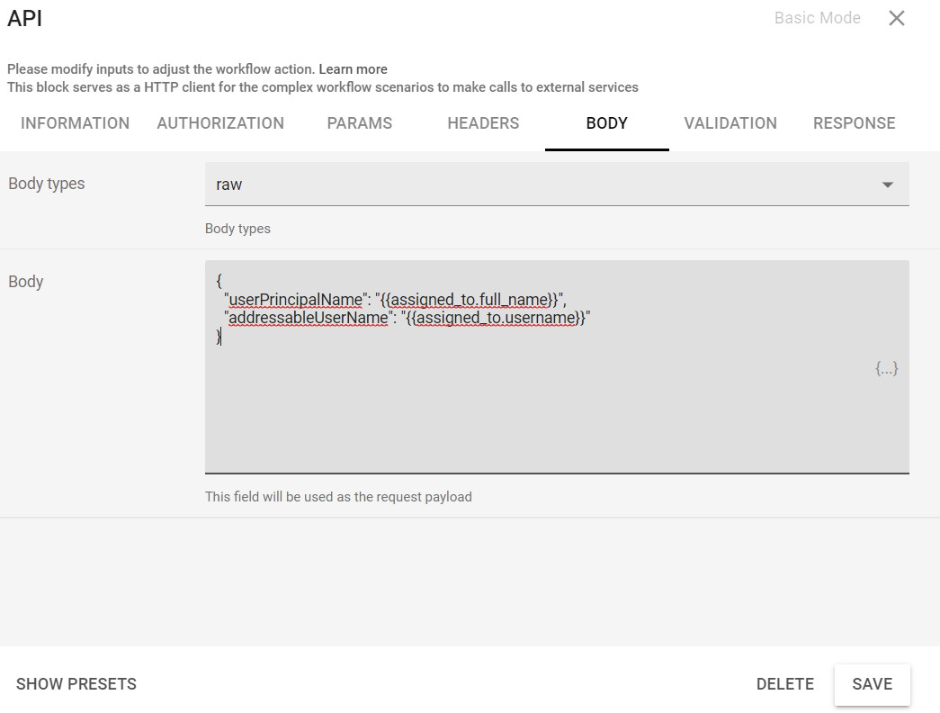Accessing field values in workflow blocks – Oomnitza Documentation