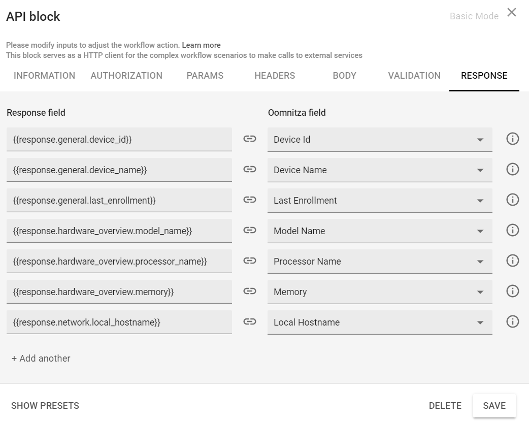 Creating workflows for Kandji assets – Oomnitza Documentation