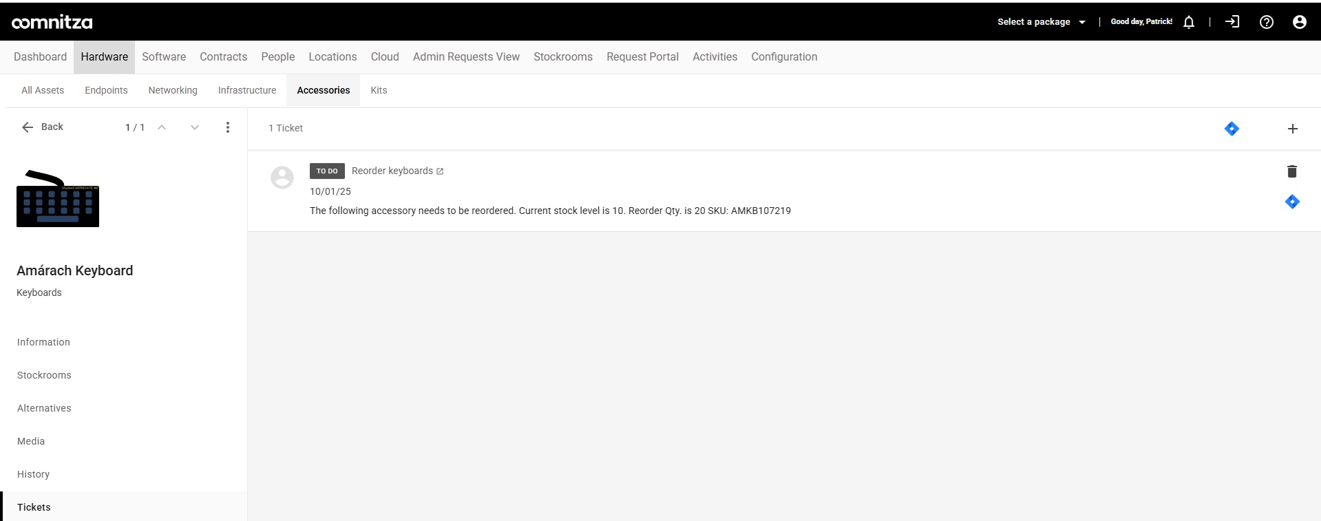 Managing tickets – Oomnitza Documentation