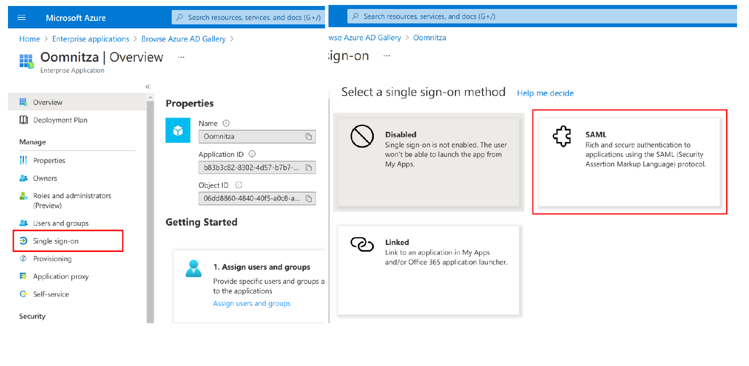 Creating a SSO integration for Azure users – Oomnitza Documentation