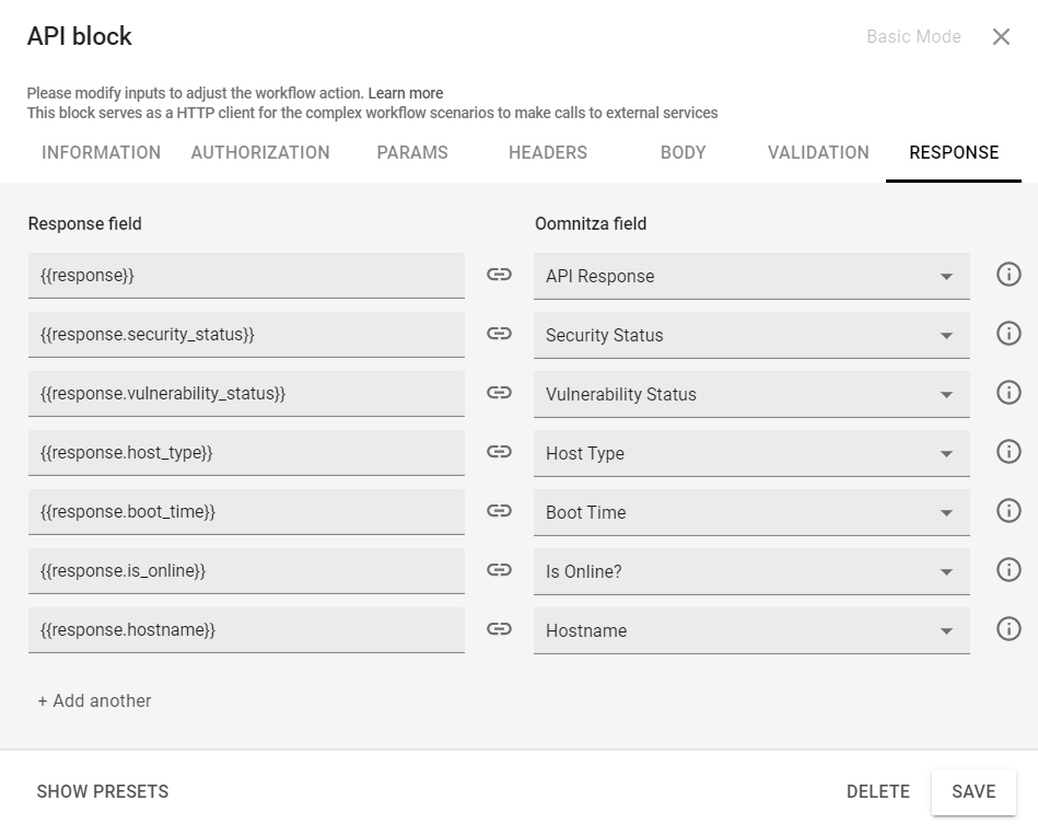 Creating workflows for Intezer Protect assets – Oomnitza Documentation